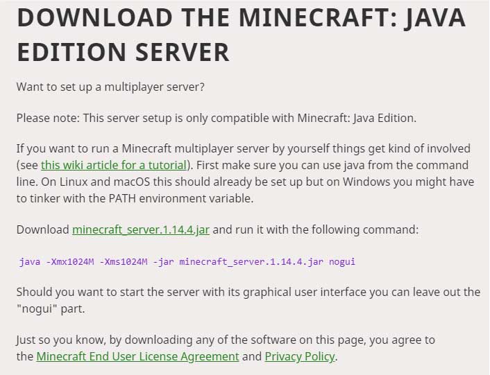 Hướng dẫn cài đặt Minecraft Server trên Windows 10