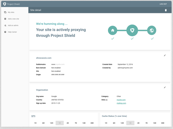 Đăng Ký Google Project Shield