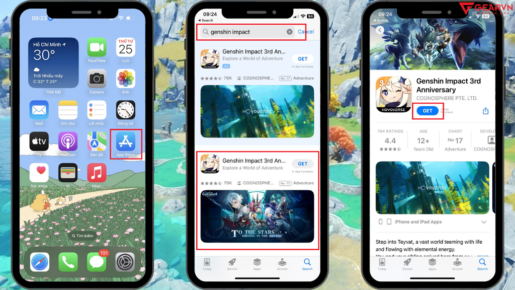 Cách tải Genshin Impact thành công trên máy tính, điện thoại iOS, Android