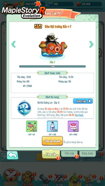 Hệ thống Pet trong MapleStory R: Evolution